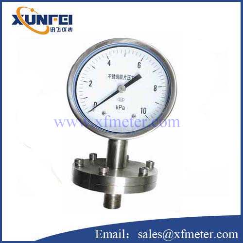 Diaphragm seal pressure gauge, factory, manufacturer - XUNFEI Meter